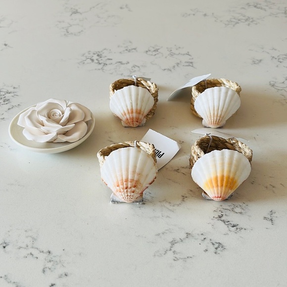 Pier 1 | Dining | Pier Natural Seashell Napkin Rings Set | Poshmark